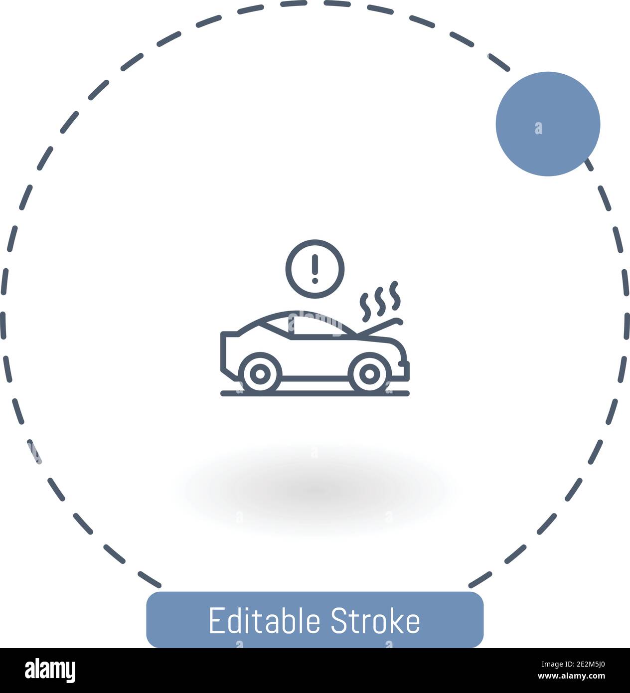 breaking vector icon editable stroke outline icons for web and mobile ...