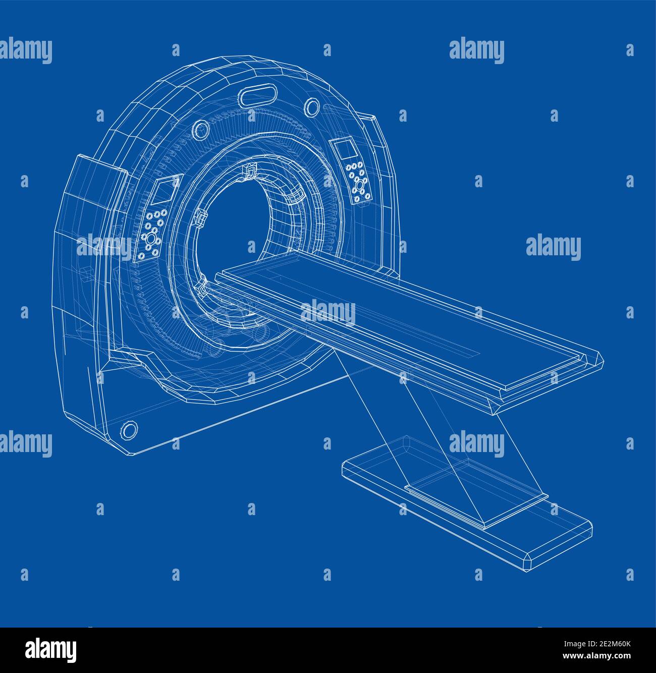 3d illustration of a MRI machine Stock Vector Image & Art - Alamy