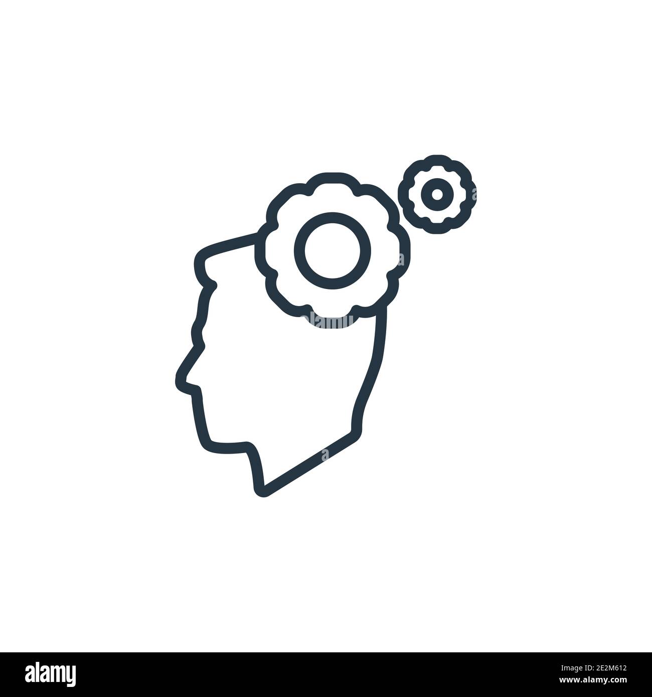 Realization outline vector icon. Thin line black realization icon, flat ...