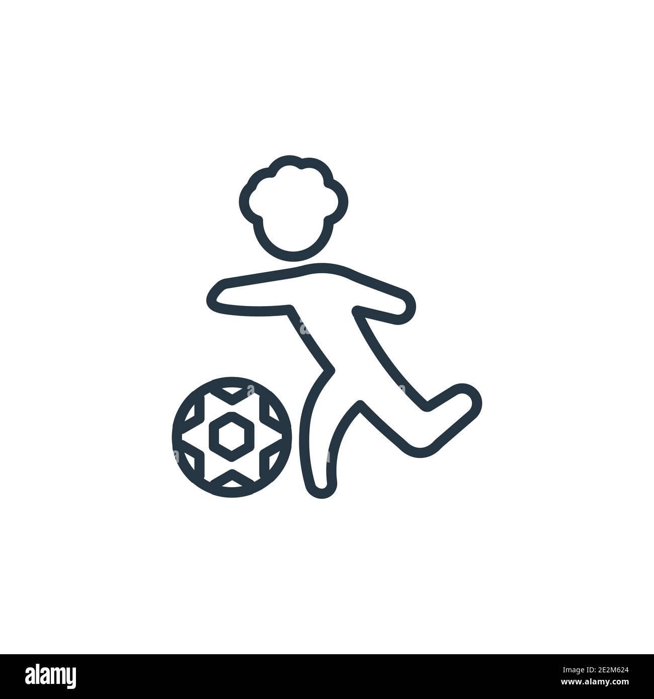 Player outline vector icon. Thin line black player icon, flat vector ...