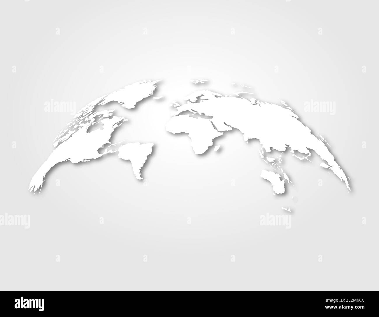 3D Earth globe with shadow on isolated background Stock Vector Image ...