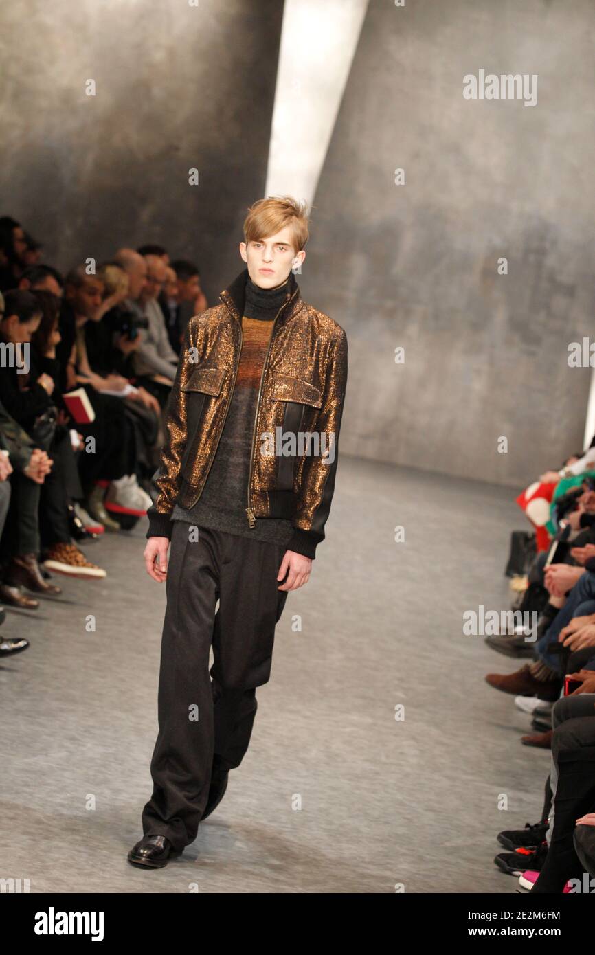 A model wears a creation of Cerruti fashion fall winter 2010-11 ...