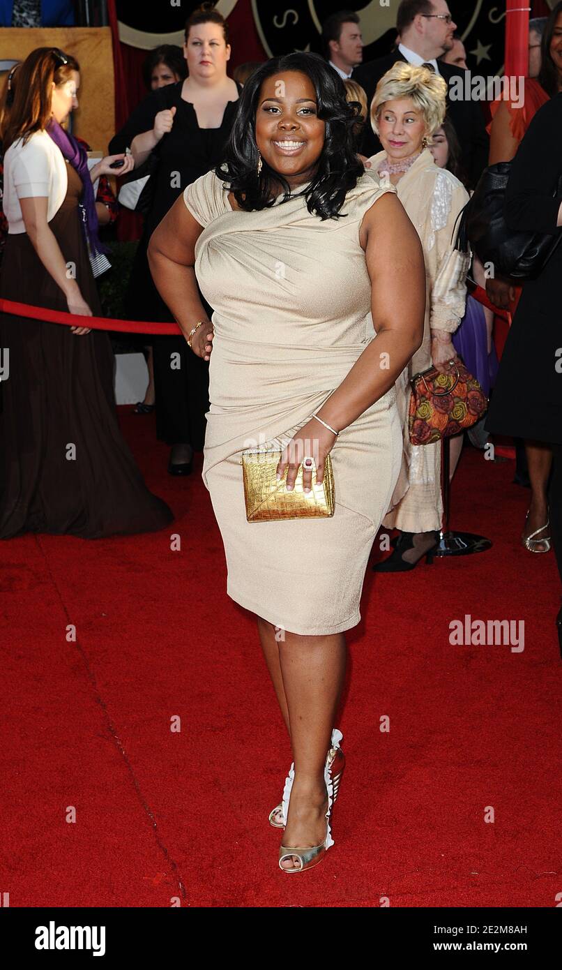 Amber Riley at the 16th Screen Actor Guild Awards, held at the Shrine ...