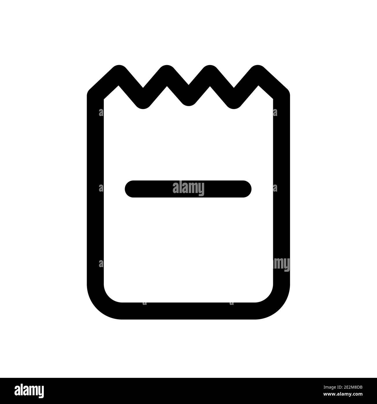 Craft package outline icon isolated on white background Stock Vector ...