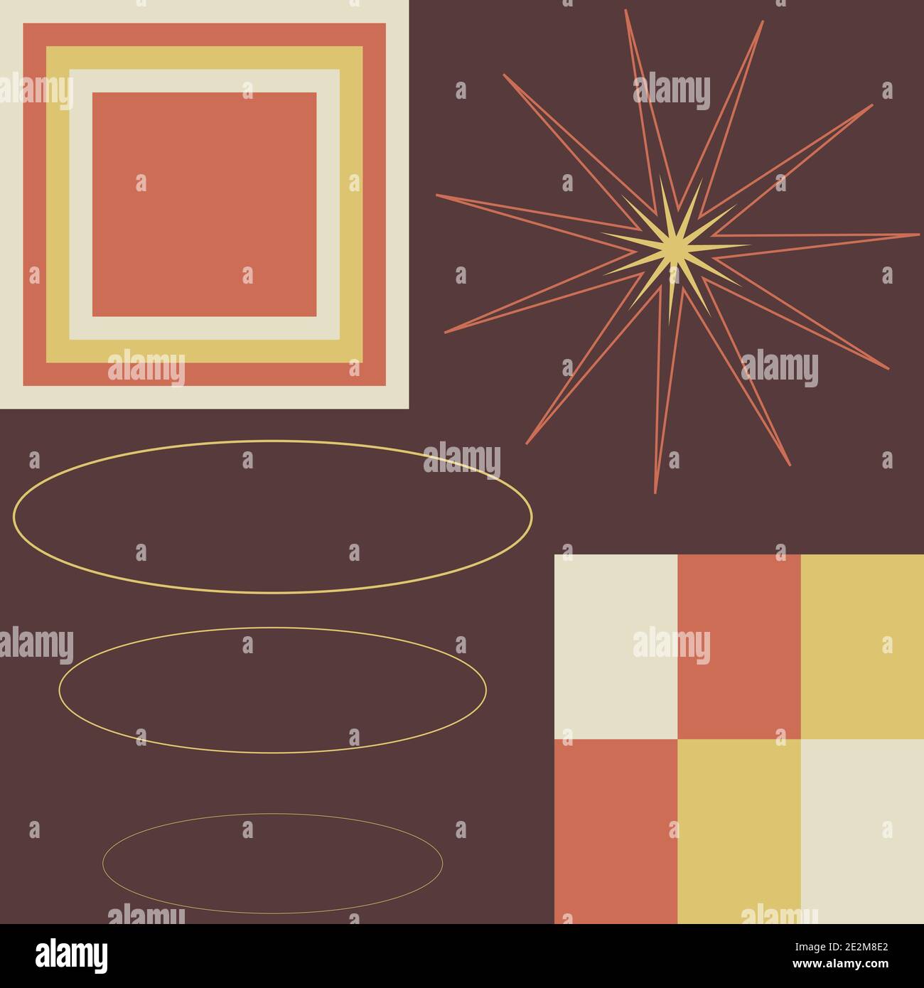 An abstract retro style shape background image Stock Vector Image & Art ...