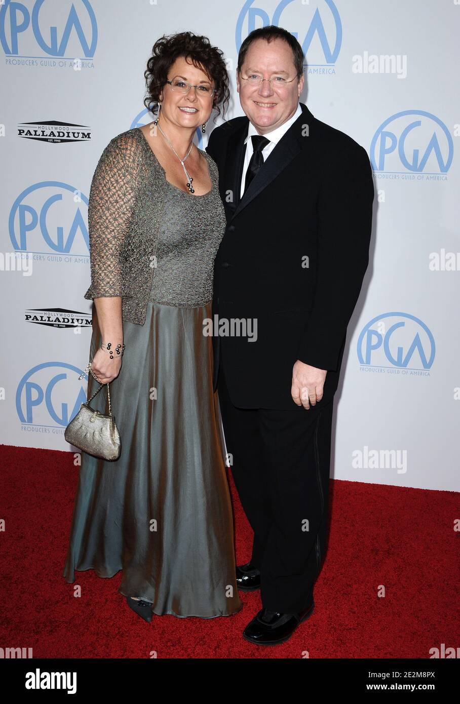 John Lasseter and Nancy Lasseter attend the 21st Annual PGA Awards in ...