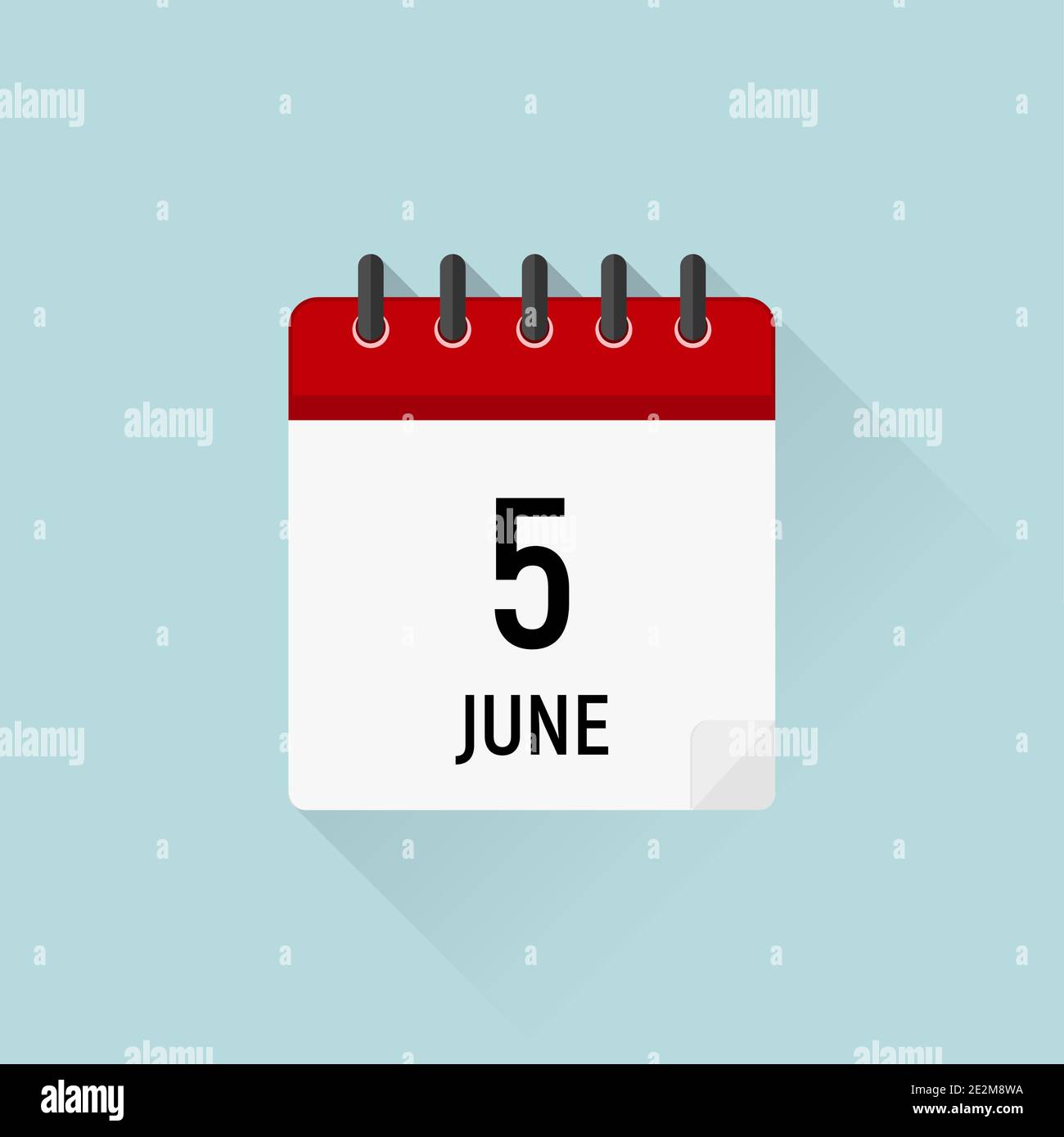 June 5, World Environment Day. Calendar icon. Data days of month Stock ...