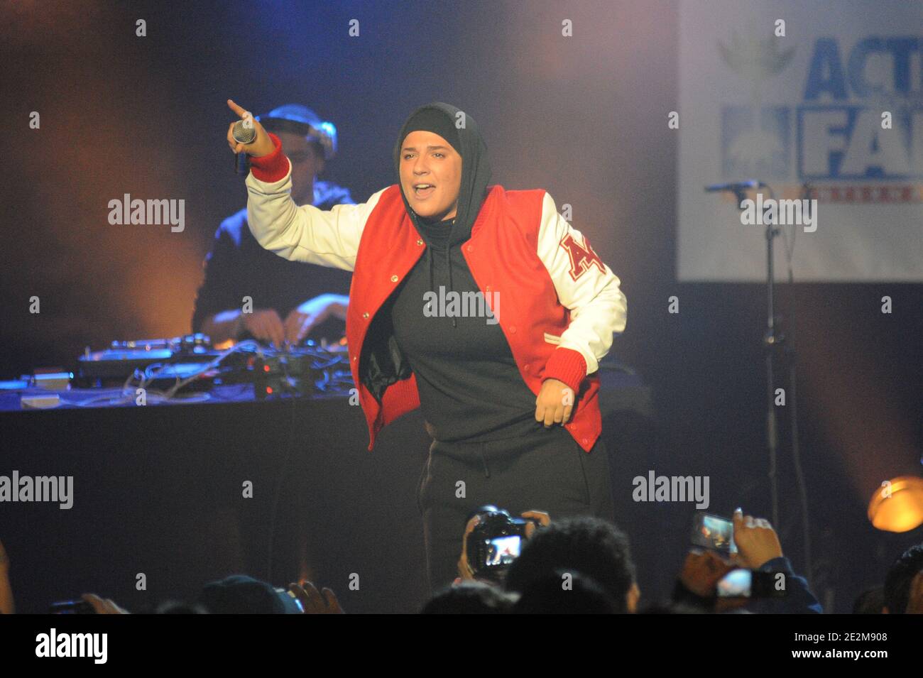 Diam's performing during the concert 'Un Dimanche Pour Haiti' at ...