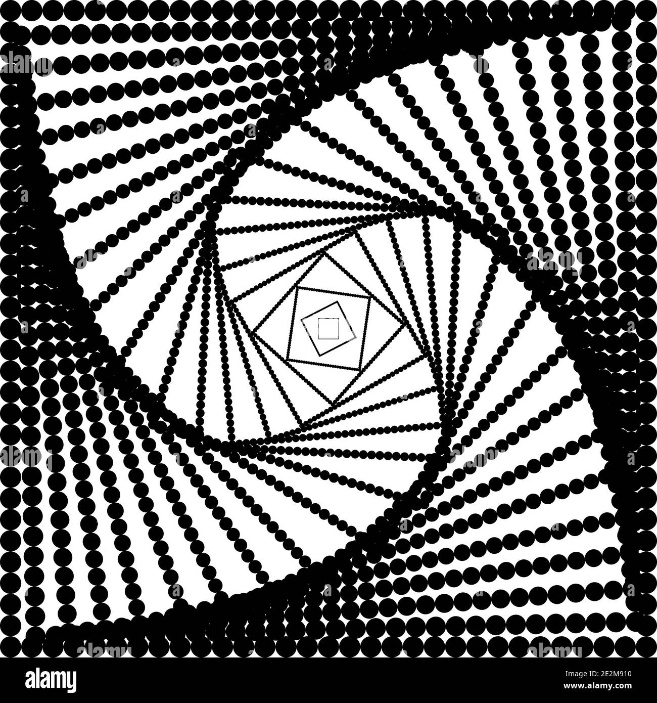 3D realistic spiral striped tunnel of dots Stock Vector Image & Art - Alamy