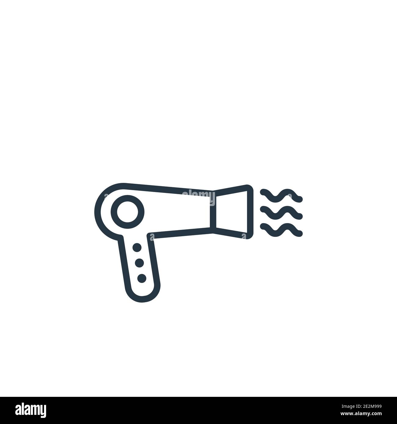 Drying outline vector icon. Thin line black drying icon, flat vector ...