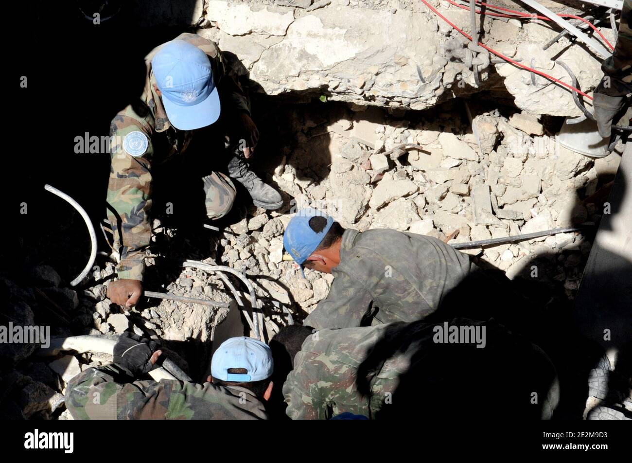Handout image provided by the United Nations Stabilization Mission in ...
