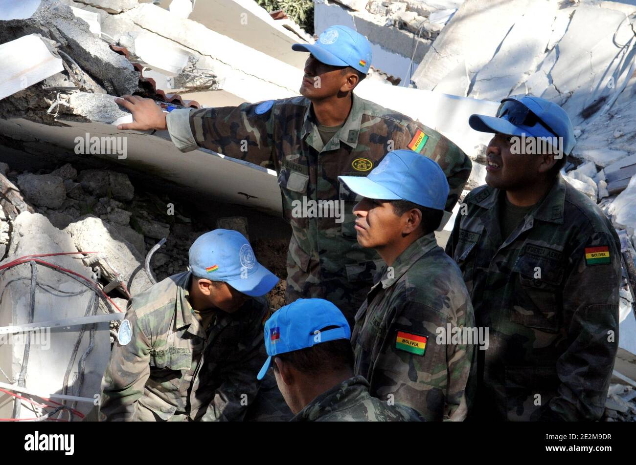 Handout image provided by the United Nations Stabilization Mission in ...