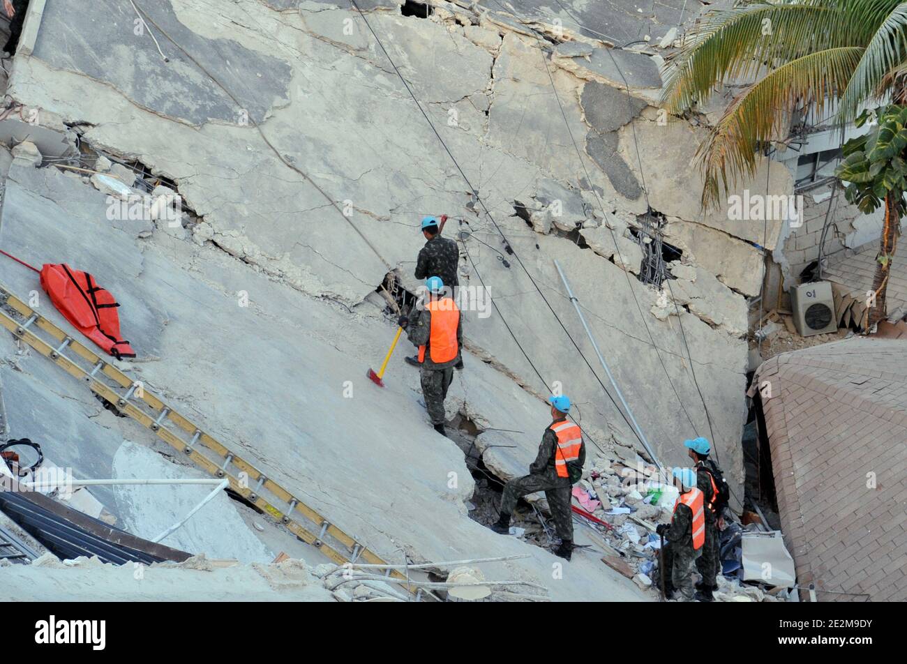 Handout image provided by the United Nations Stabilization Mission in ...