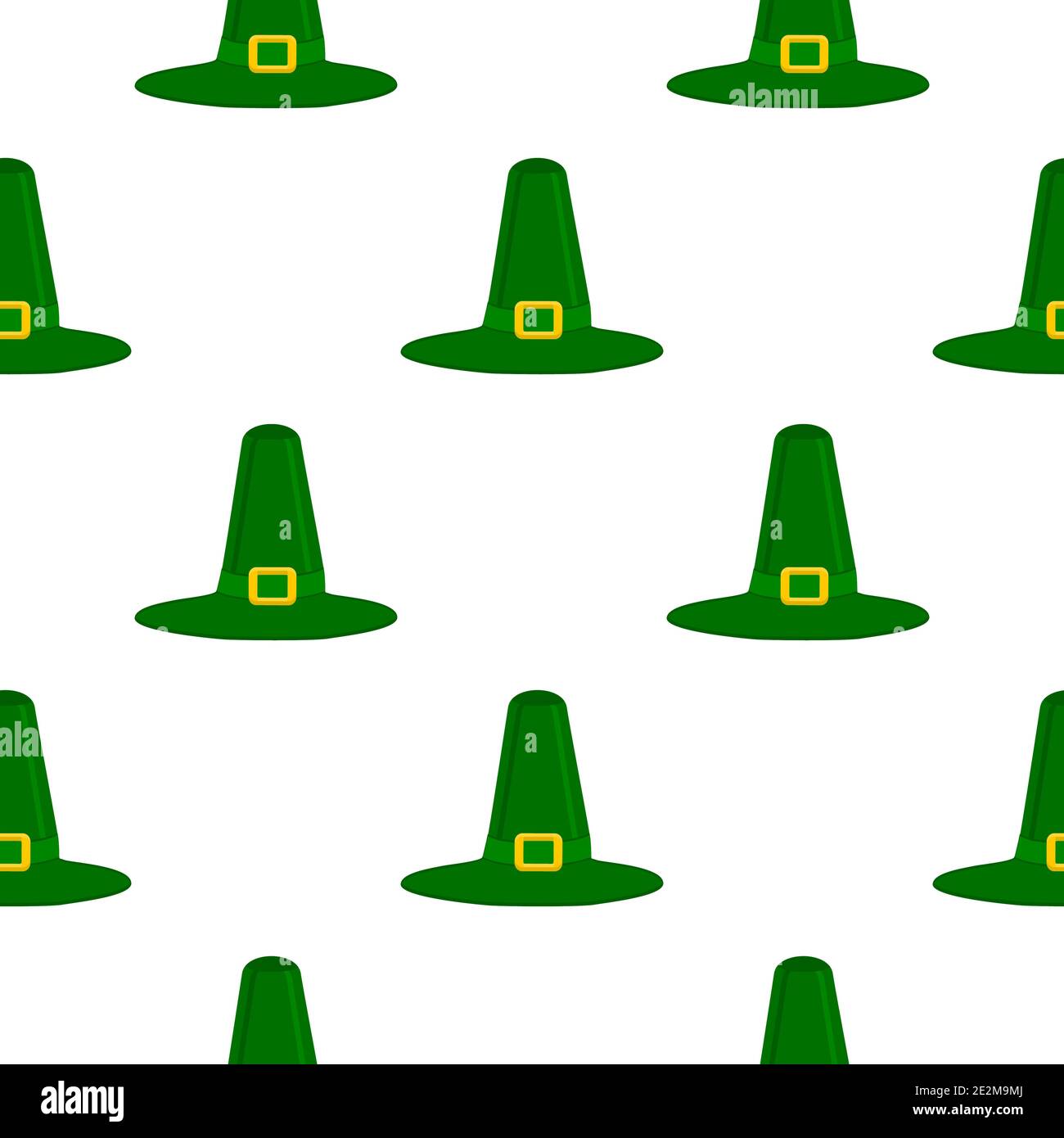 Illustration on theme Irish holiday St Patrick day, seamless headdress ...