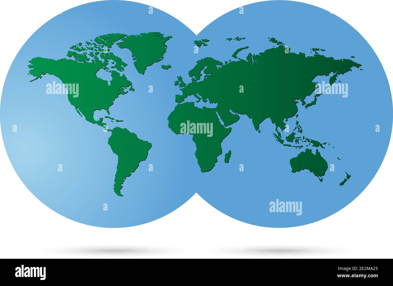 Earth map and Globe Detail Vector Illustration, white background Stock ...