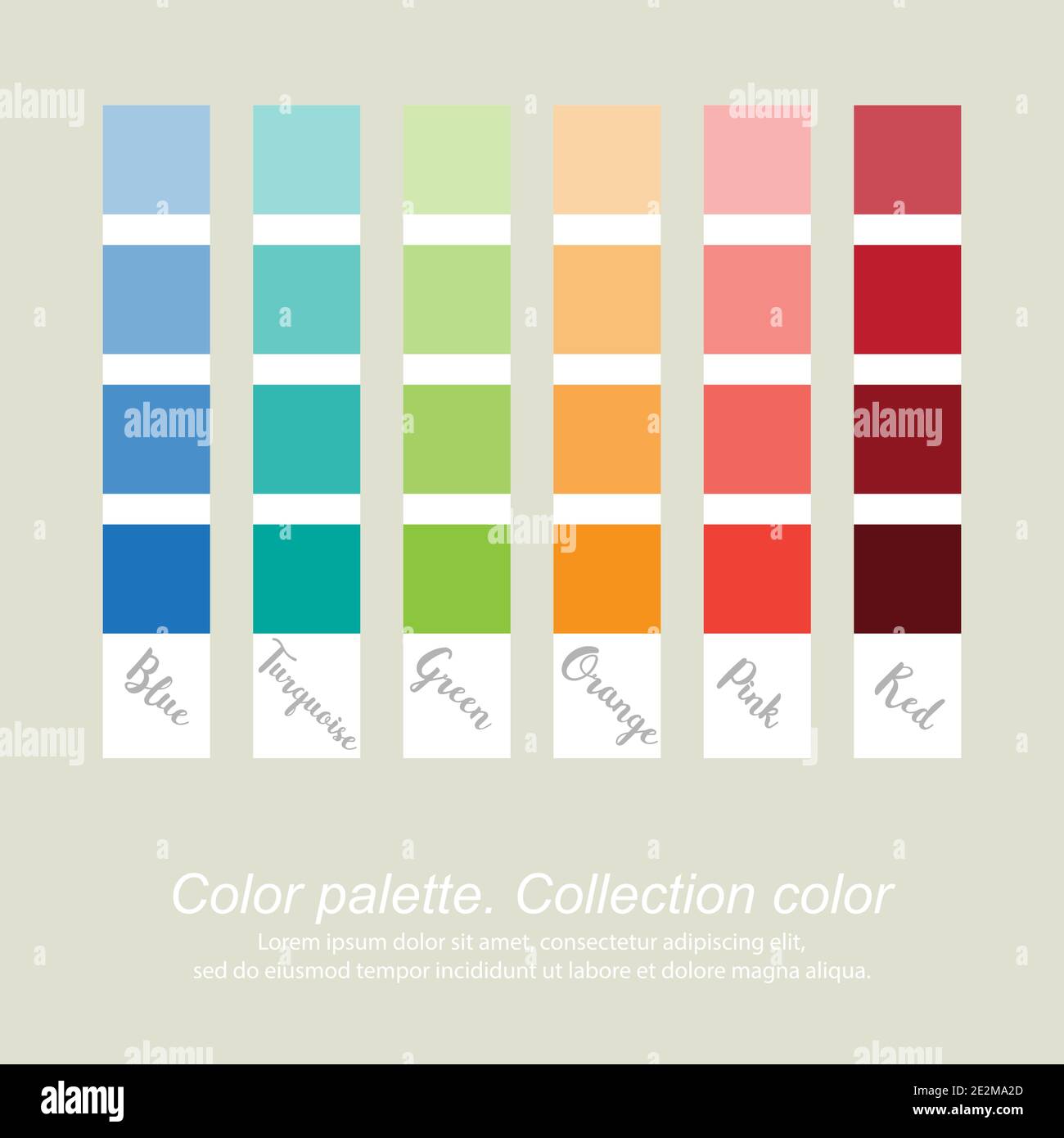 Color palette. Collection color. Vector illustration, EPS10 Stock ...