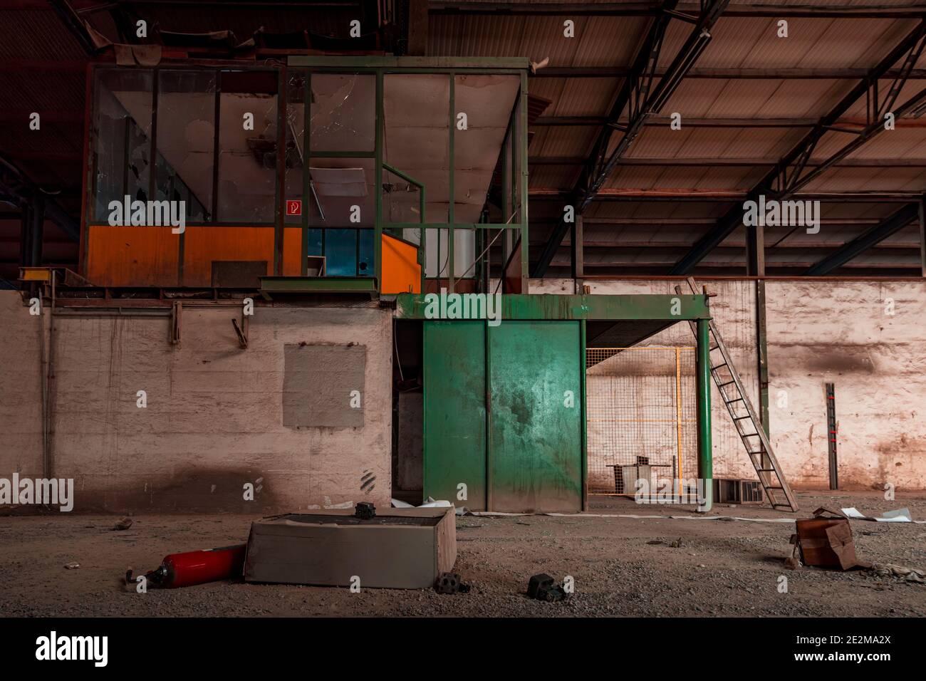 Creepy abandoned industry area with natural decay so-called lost place ...