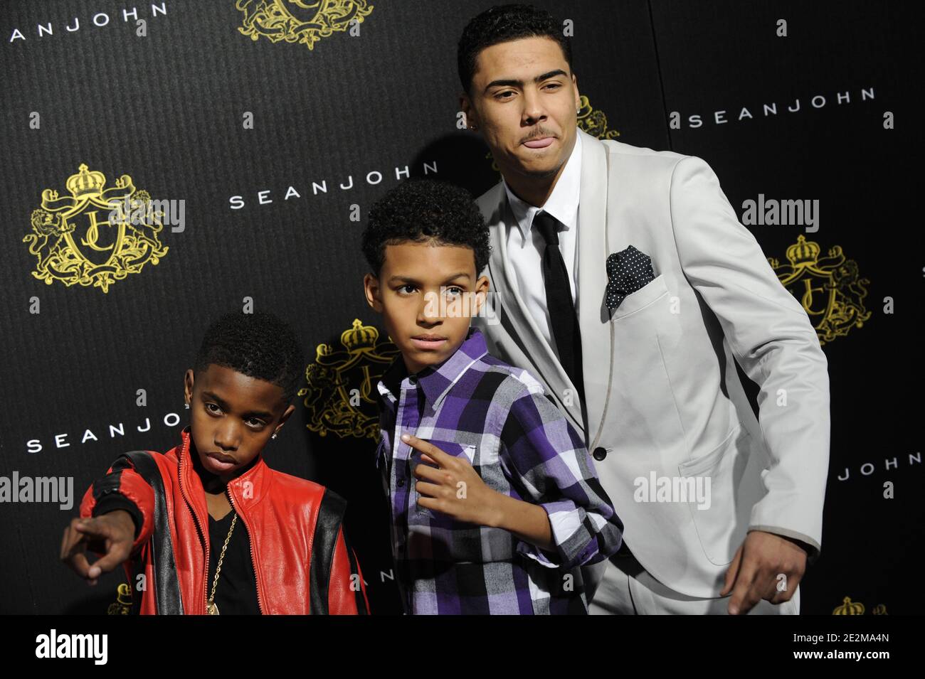 Christian Casey Combs (left) and Quincy Brown (right) at the Justin ...