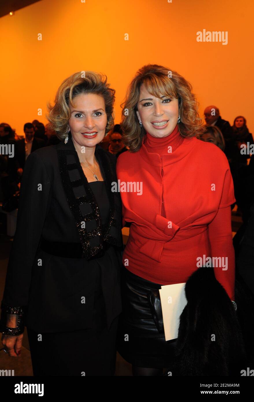 Egypt's super star actress Yousra (L) and director Ines Deghidi attends ...