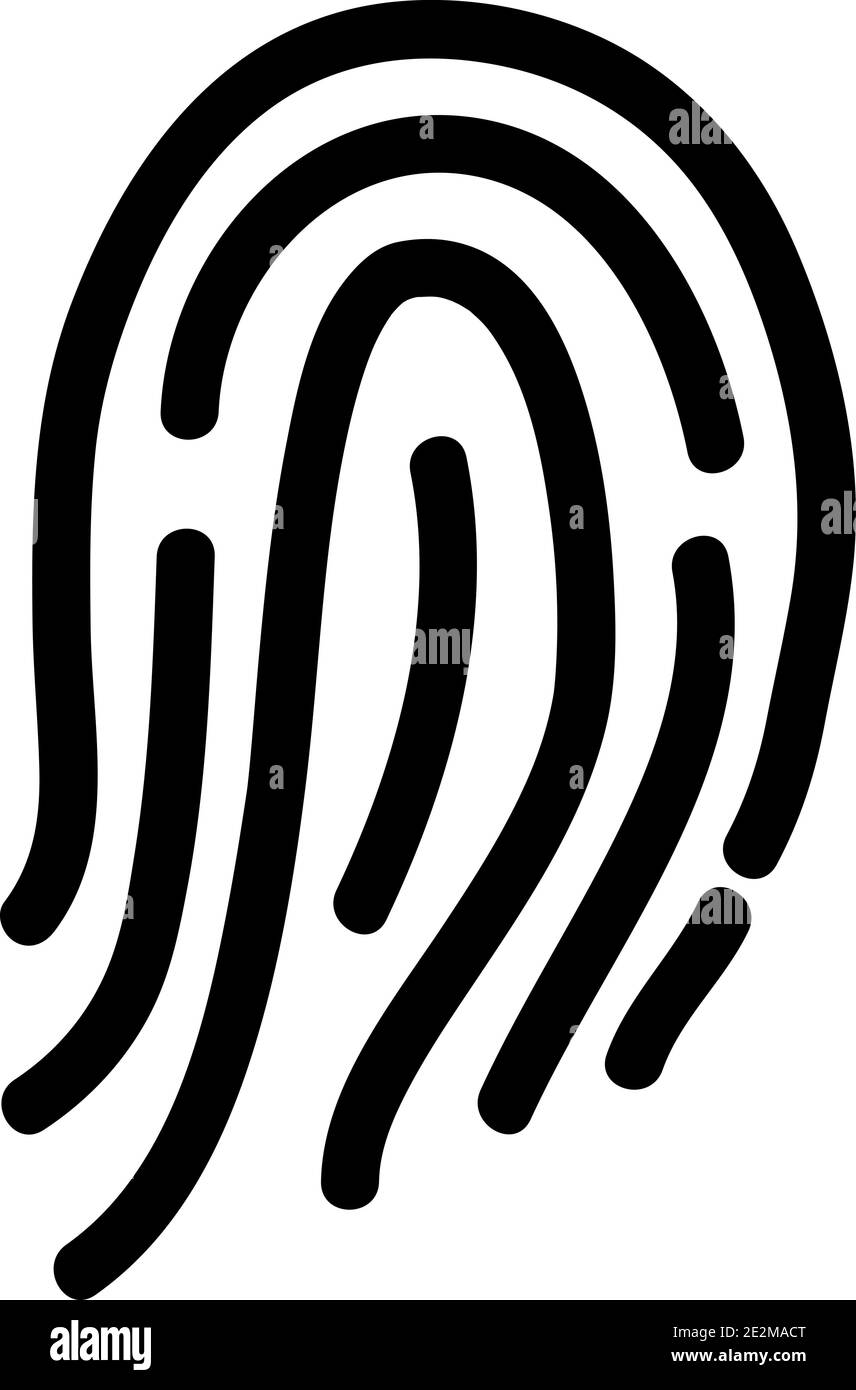 Finger print icon hi-res stock photography and images - Alamy