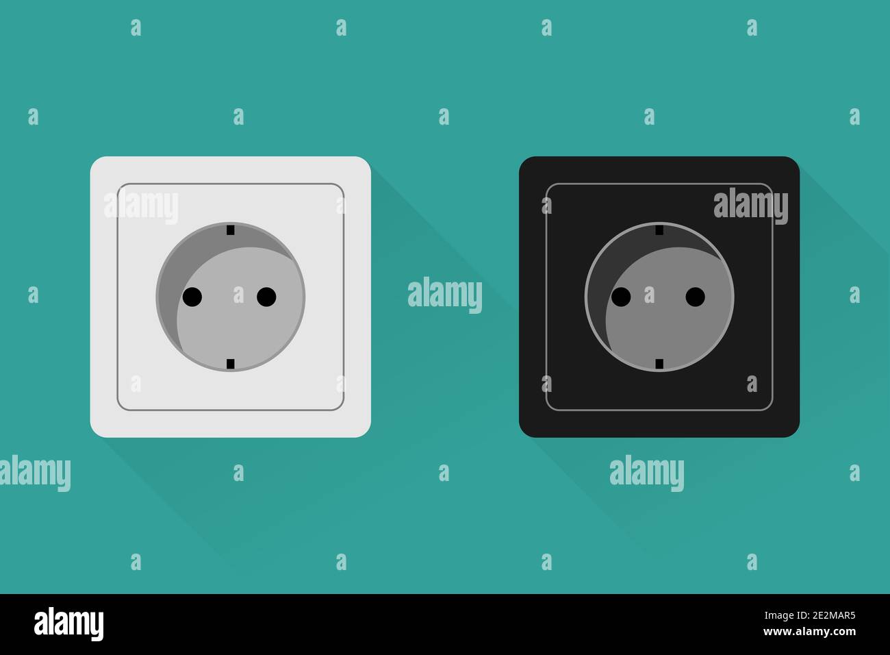 Realistic socket plug electricity Stock Vector Images - Alamy