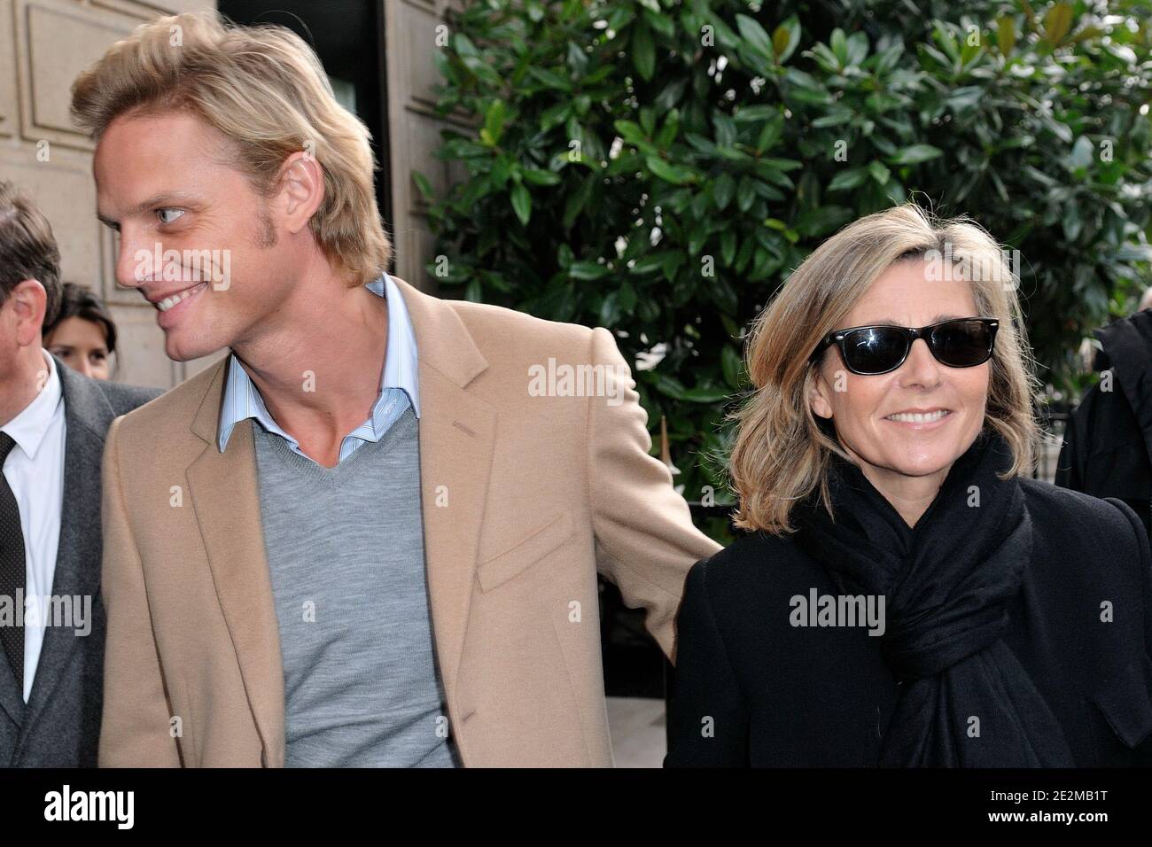 Arnaud Lemaire and Claire Chazal attending the Christian Dior's Spring ...