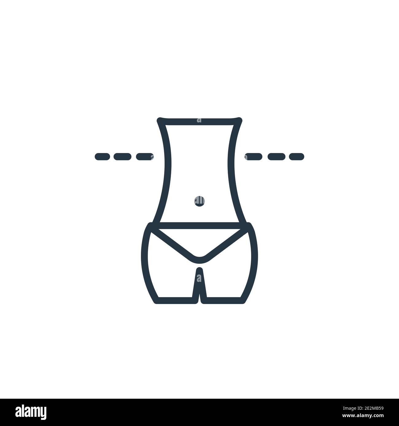 Weight loss outline vector icon. Thin line black weight loss icon, flat ...
