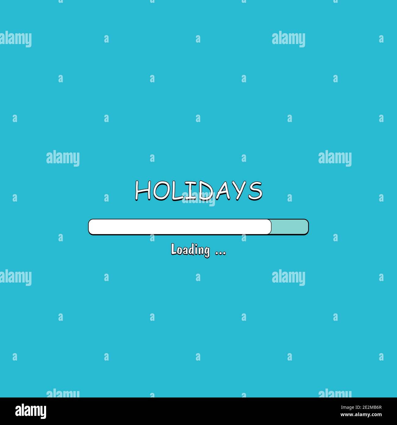 Loading Holidays in comic style, vector illustration Stock Vector Image ...