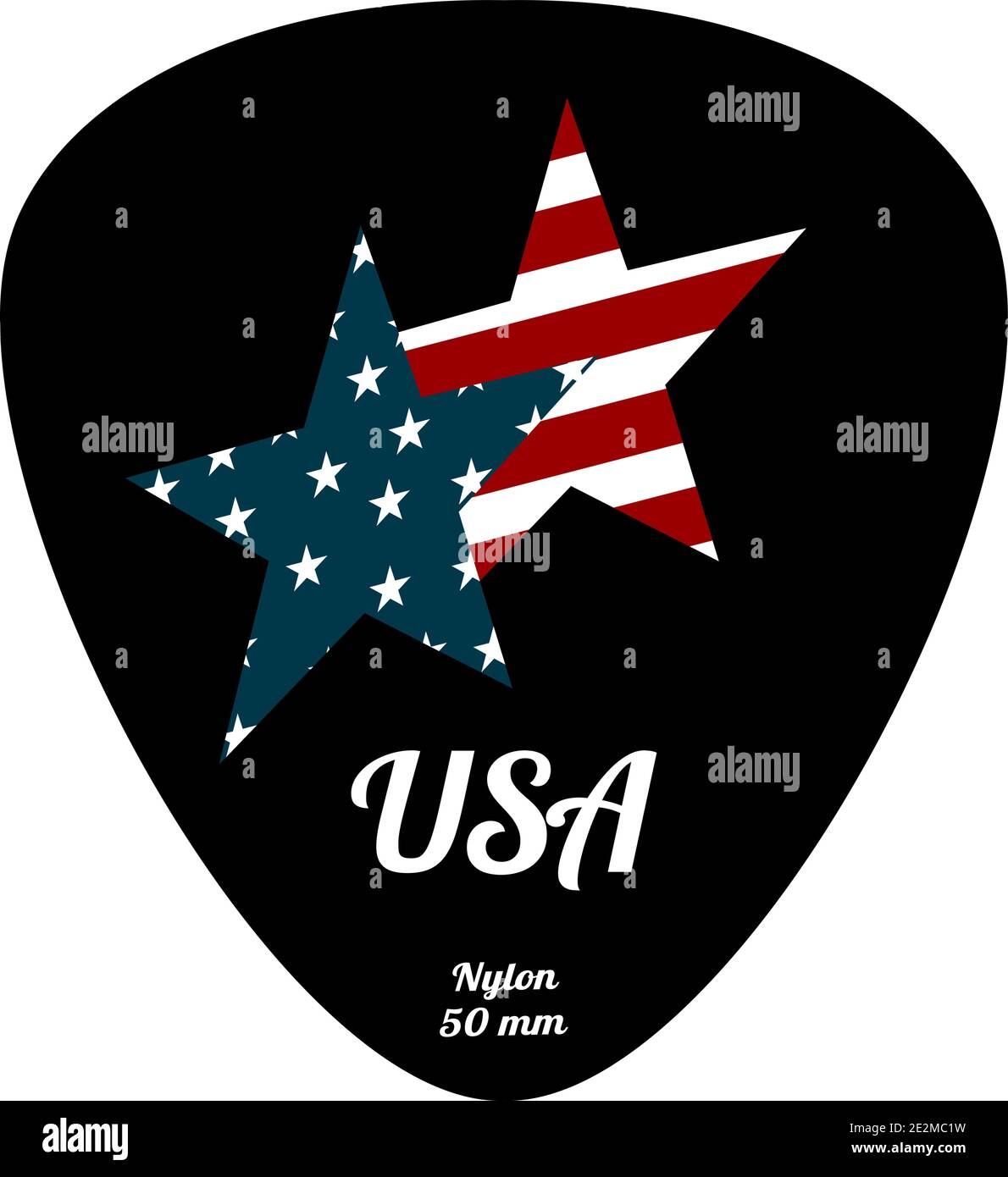 Guitar Pick icon with star in flat style Stock Vector Image & Art - Alamy