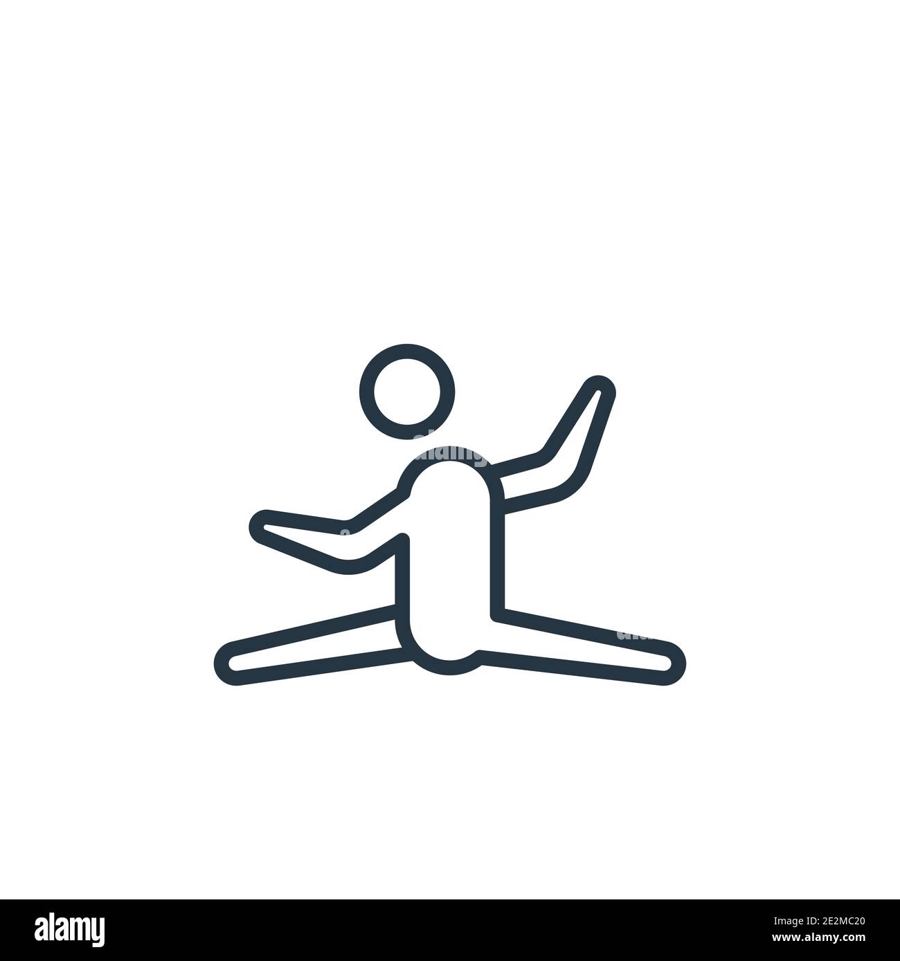 Silly human outline vector icon. Thin line black silly human icon, flat ...