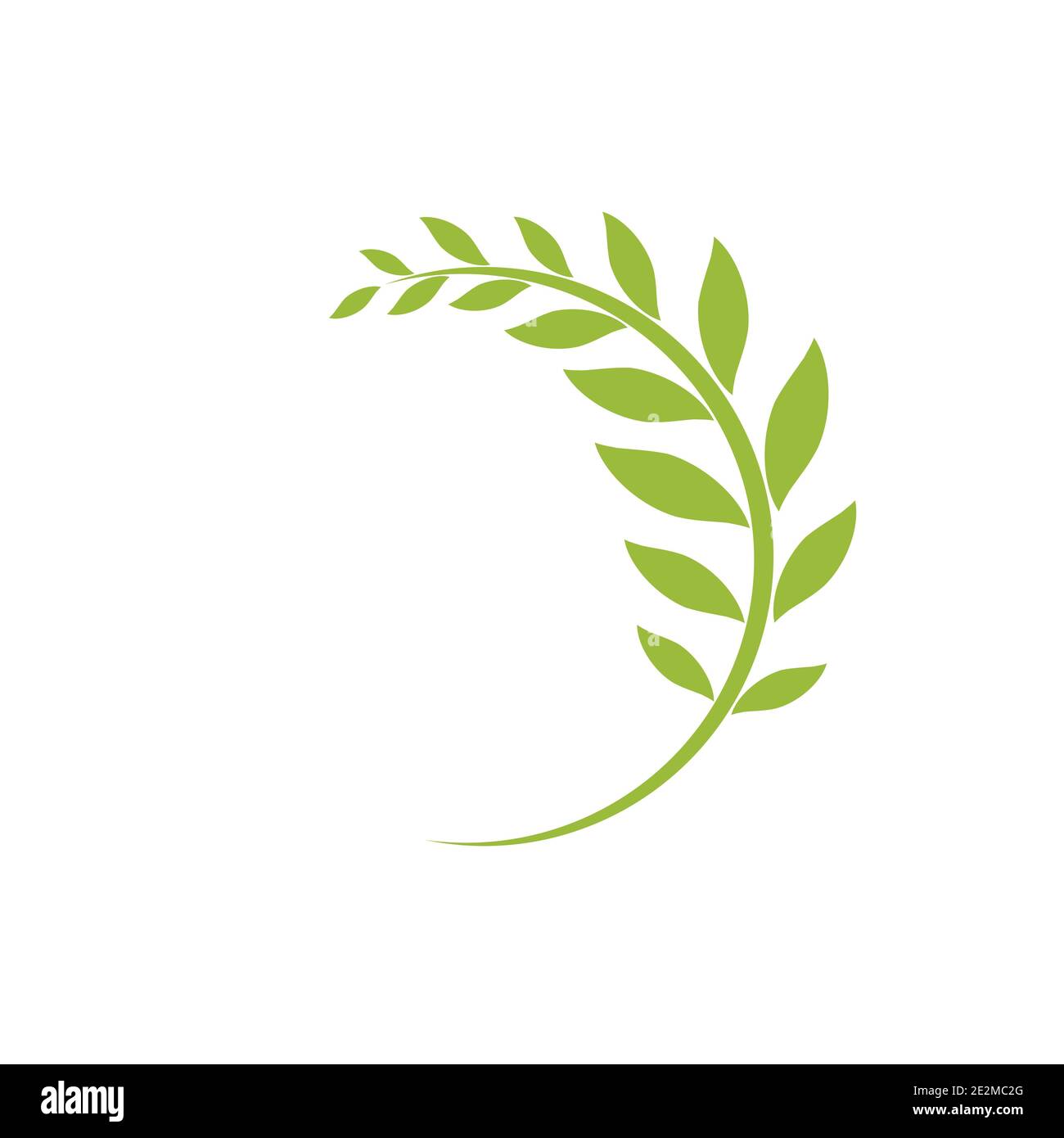 Curved blade of grass Stock Vector Images - Alamy