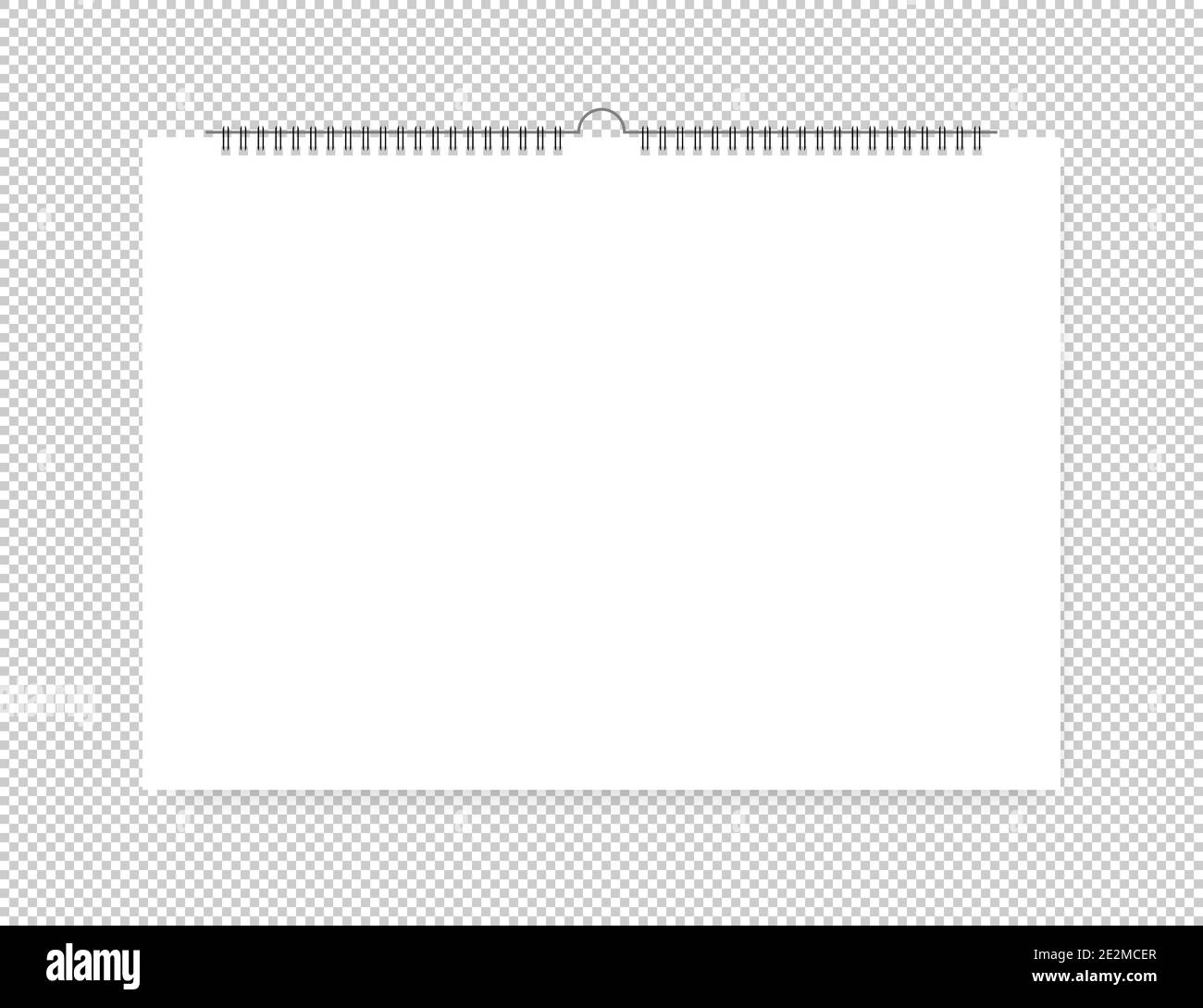 Sheet of paper with spiral on a isolated background Stock Vector Image ...