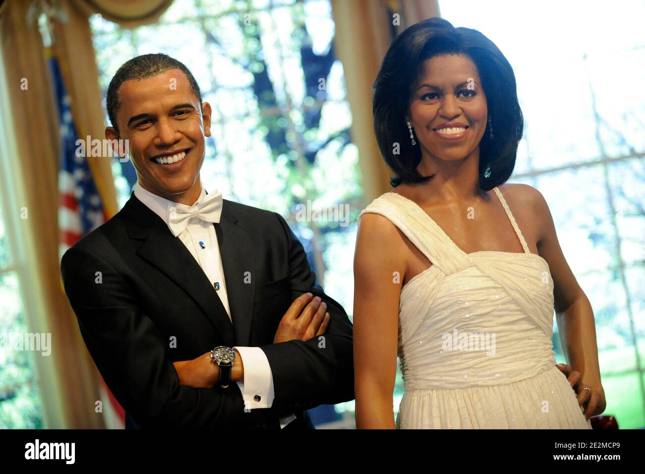 Michelle obama wax figure hi-res stock photography and images - Alamy