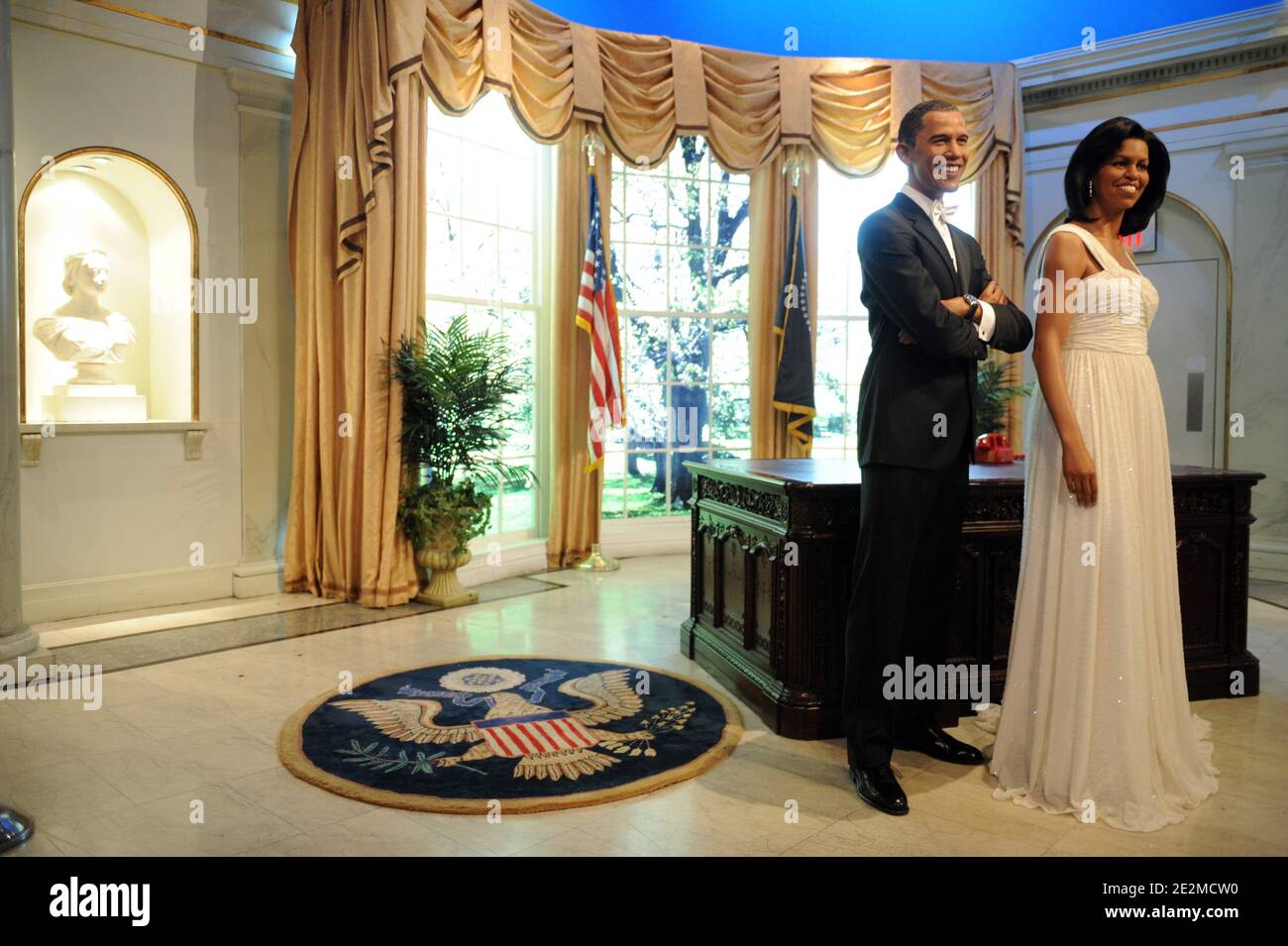Michelle obama wax figure hi-res stock photography and images - Alamy