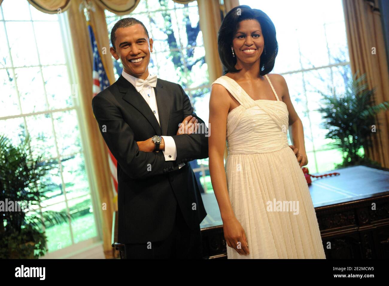 Michelle obama wax figure hi-res stock photography and images - Alamy