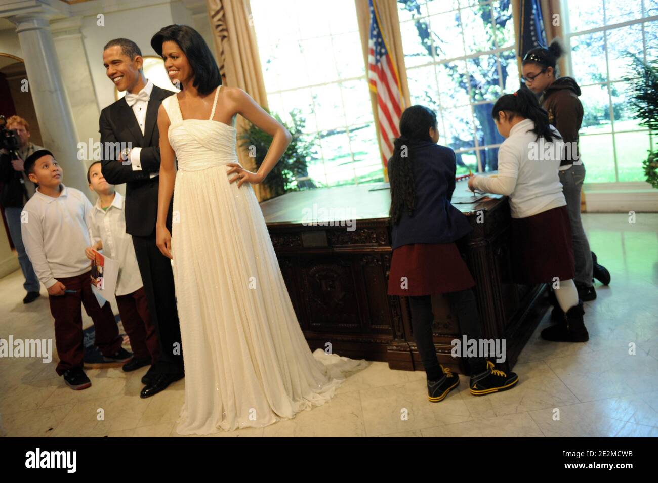 Michelle obama wax figure hi-res stock photography and images - Alamy