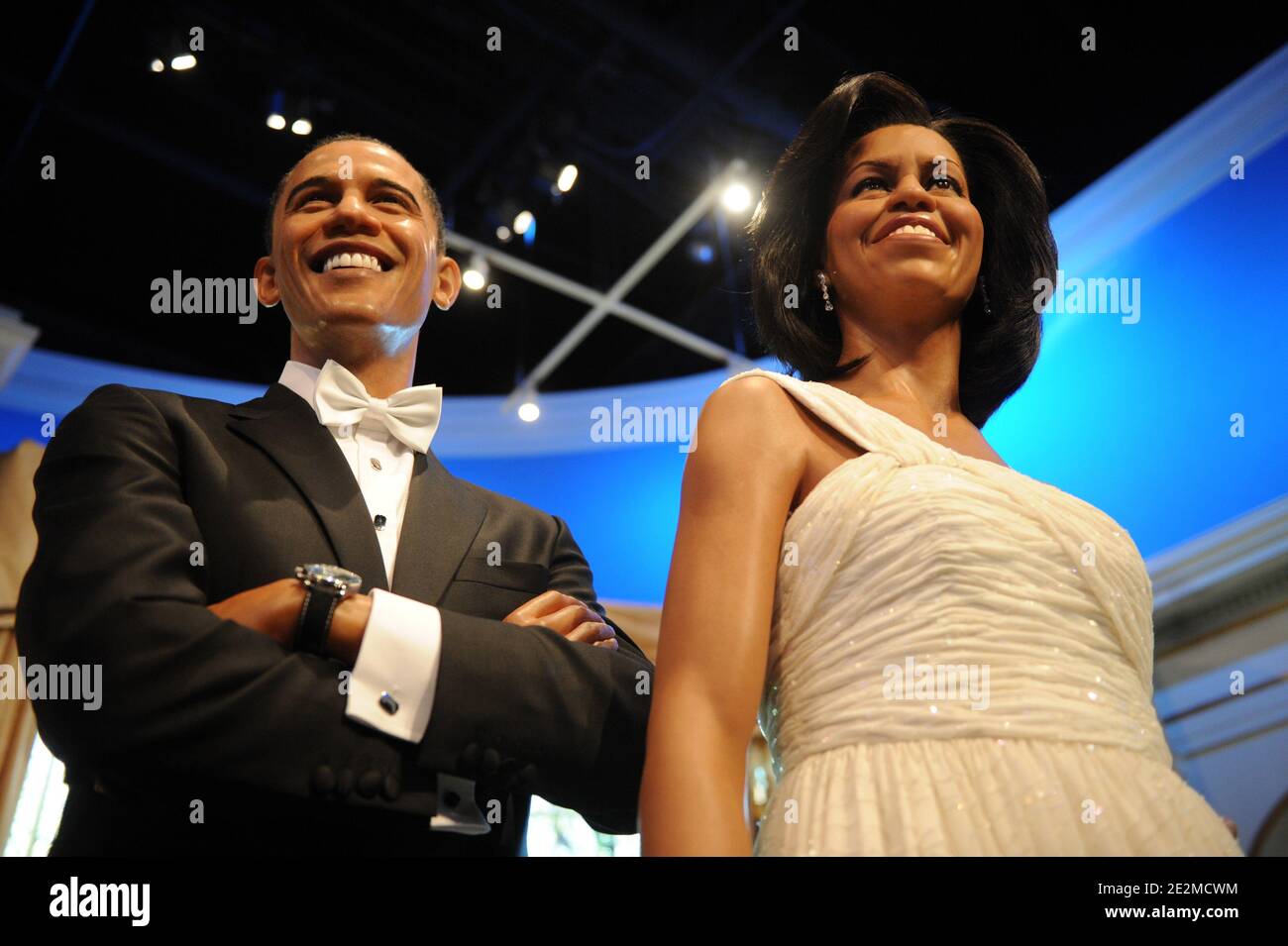 Michelle obama wax figure hi-res stock photography and images - Alamy