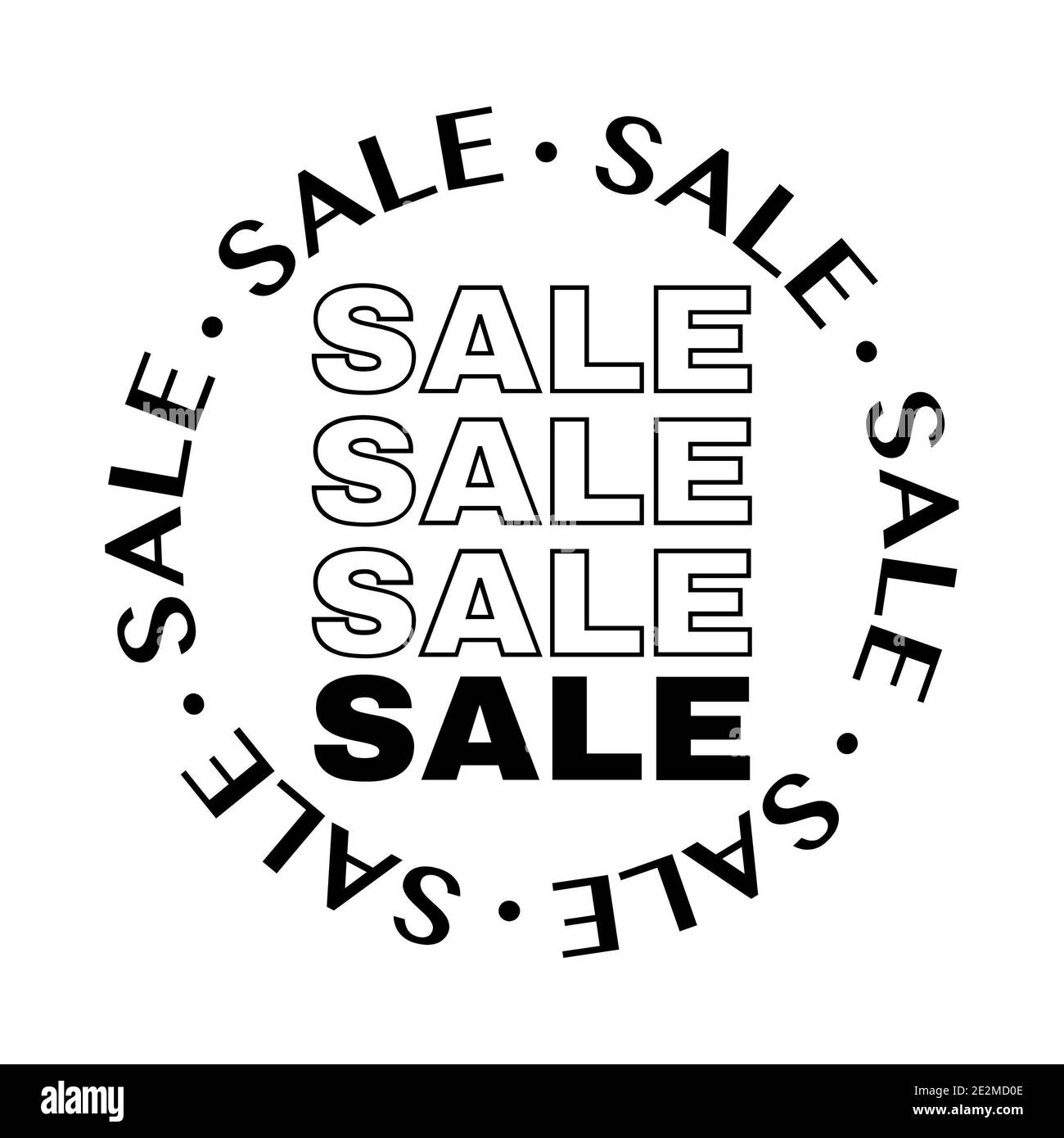 Illustration of the text "sale" for design isolated on a white ...