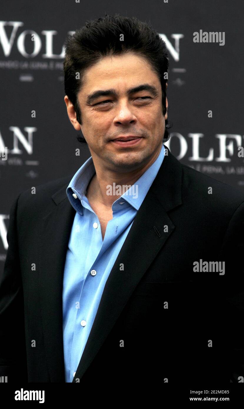 Actor Benicio Del Toro poses at a photocall to promote the film 'The ...
