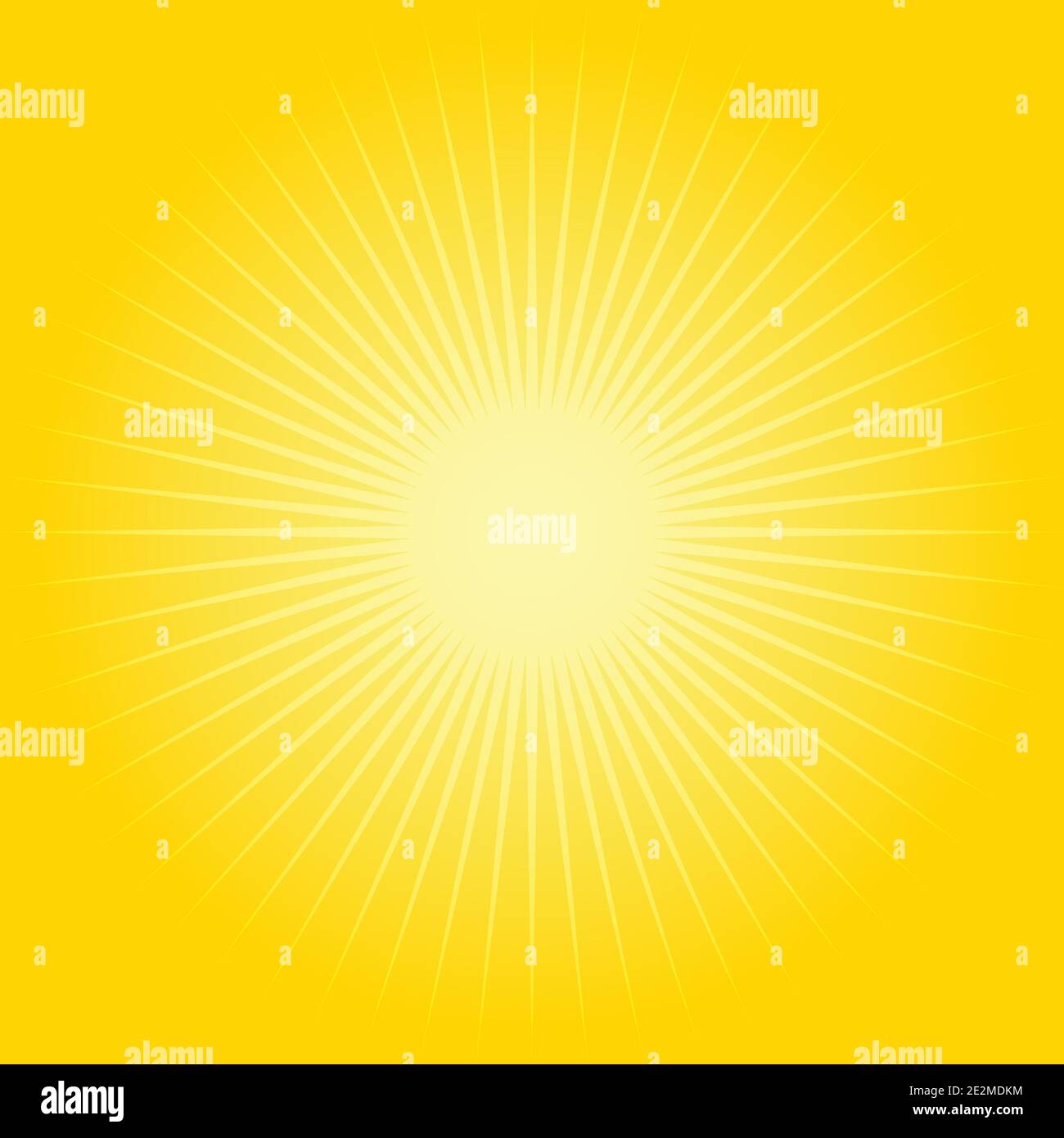 Sun. Sun rays icon. Vector illustration. Yellow background Stock Vector ...