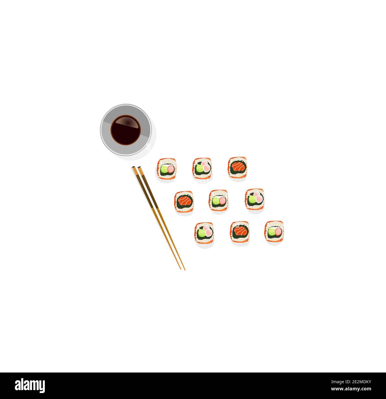 Japan sushi on top Stock Vector Images - Alamy