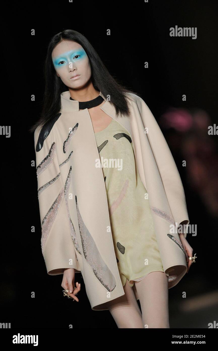 A model displays a creation for Valentino Spring Summer 2010 Haute ...