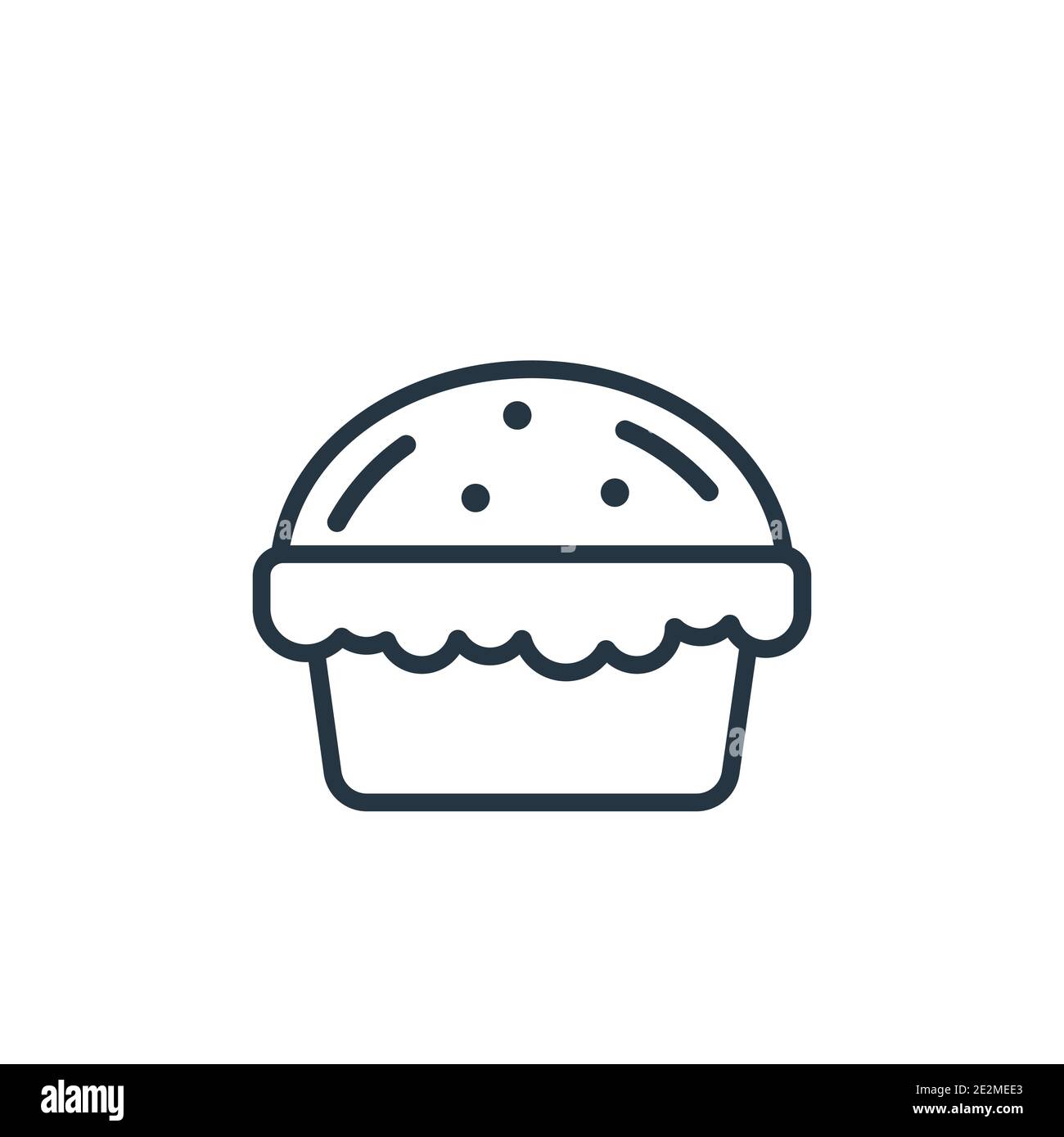 Baking outline vector icon. Thin line black baking icon, flat vector ...