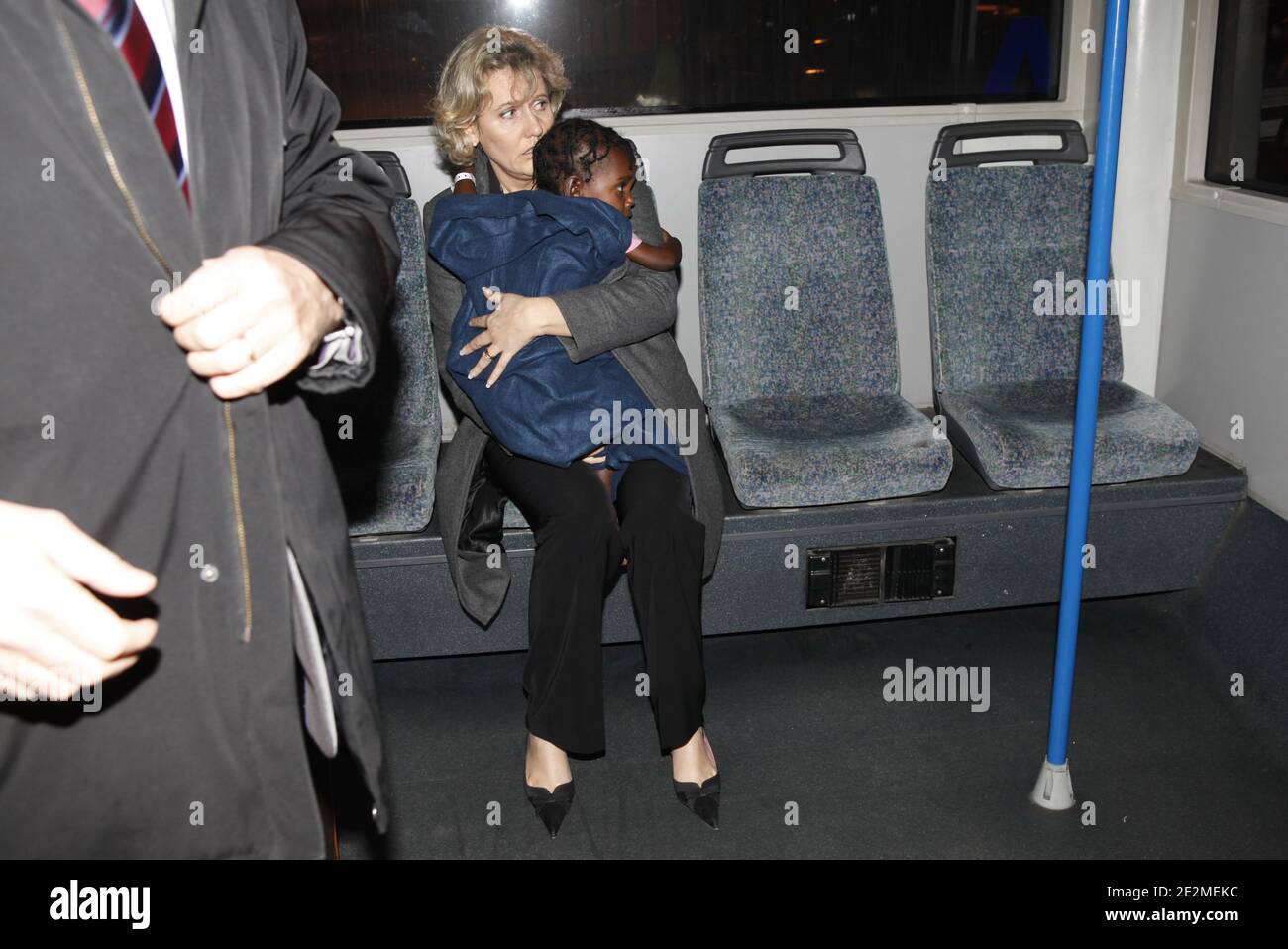 French State Secretary for Family and Solidarity, Nadine Morano is ...