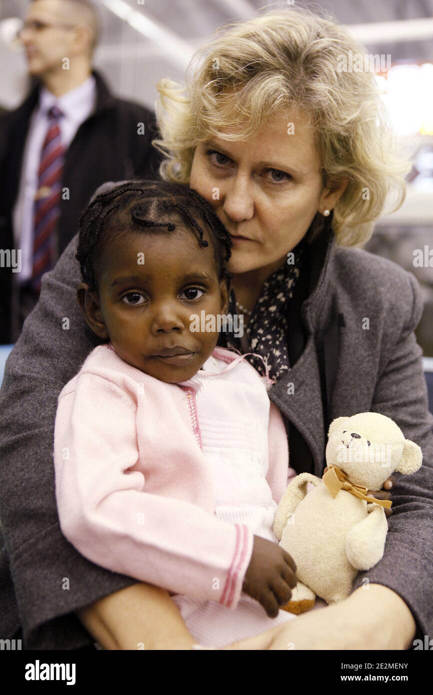French State Secretary for Family and Solidarity, Nadine Morano is ...