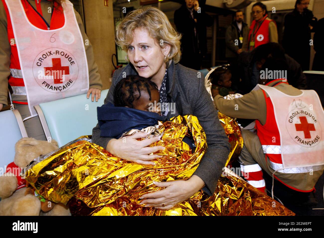French State Secretary for Family and Solidarity, Nadine Morano is ...
