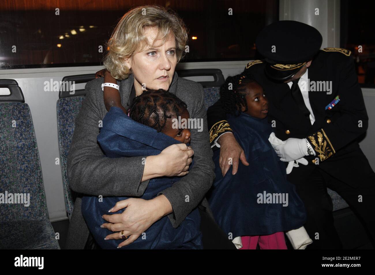 French State Secretary for Family and Solidarity, Nadine Morano is ...