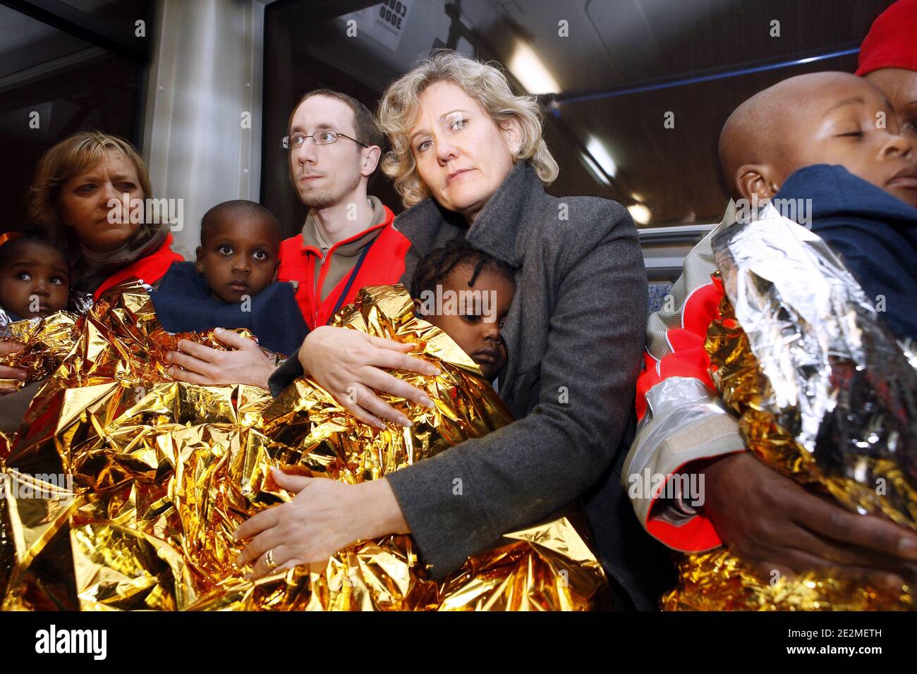 French State Secretary for Family and Solidarity, Nadine Morano is ...