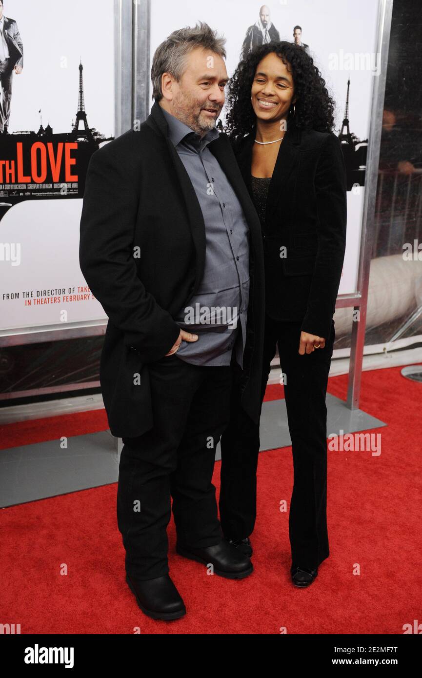 Luc Besson and his girlfriend Virginie Sylla attend the 'From Paris ...