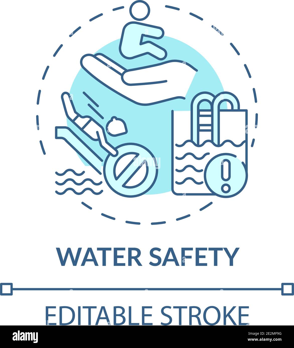 Child underwater pool Stock Vector Images - Alamy